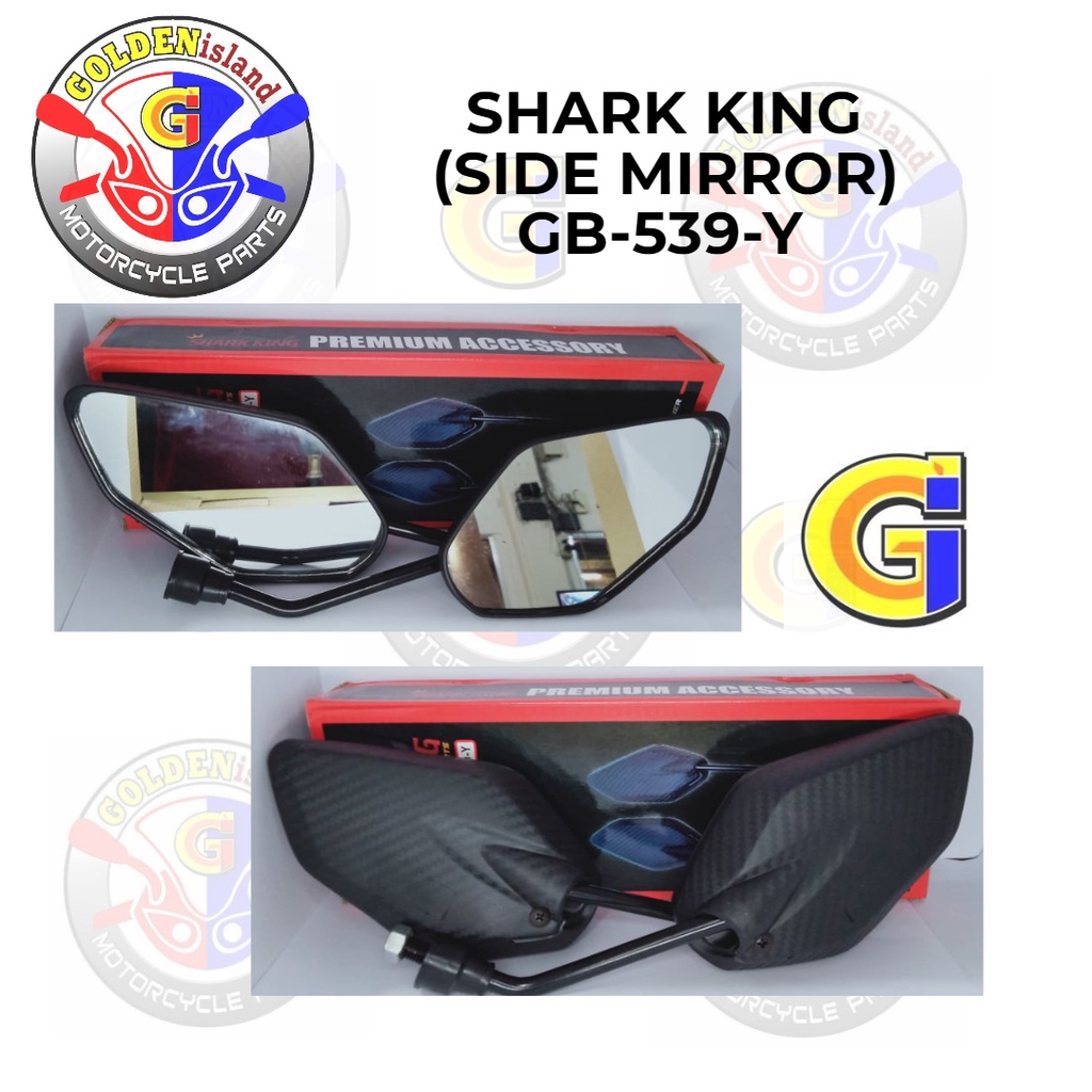 SHARK KING MOTOR CYCLE PARTS SIDE MIRROR (GB-539-Y) | Shopee Malaysia