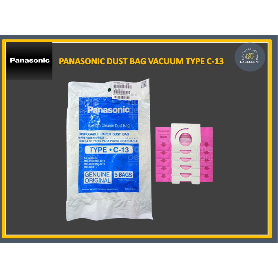 PANASONIC DUST BAG VACUUM TYPE C-13 | Shopee Malaysia