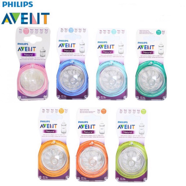 Philips Avent Natural Teats - All Sizes - 2pcs | Shopee Malaysia