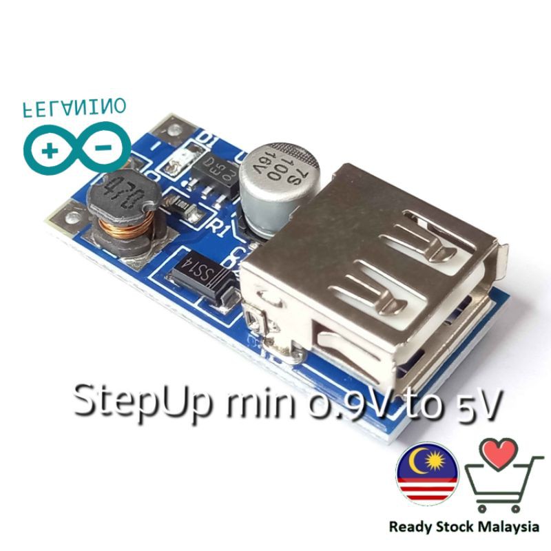 Step Up USB Module Min input 0.9VDC to 5VDC Converter Arduino PIC ...