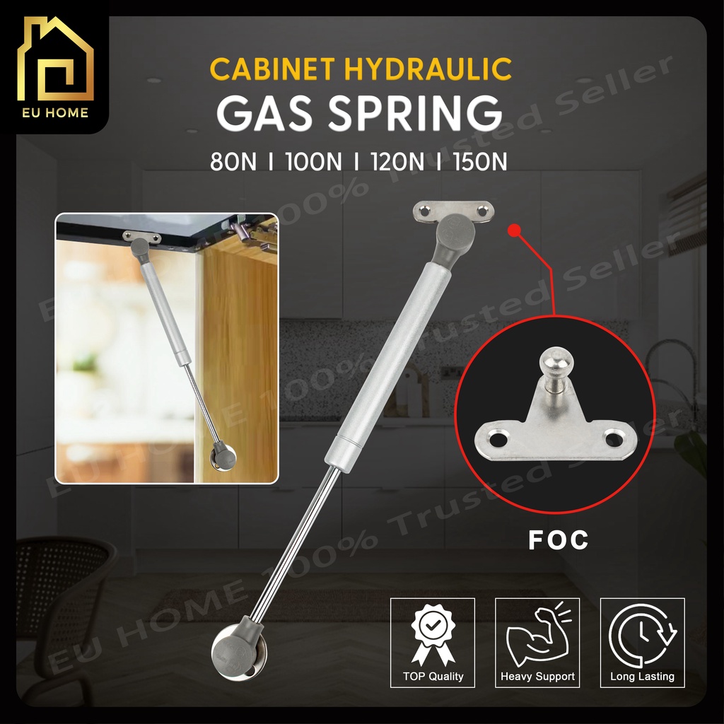 【EUHOME】Cabinet Adjustable Soft Close Hydraulic Gas Spring 80N 100N ...