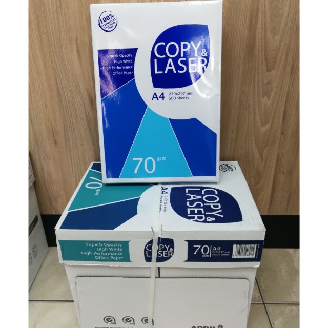 Copy Laser 70g A4 Paper 500 1Box 5Ream Ready Stock | Shopee Malaysia