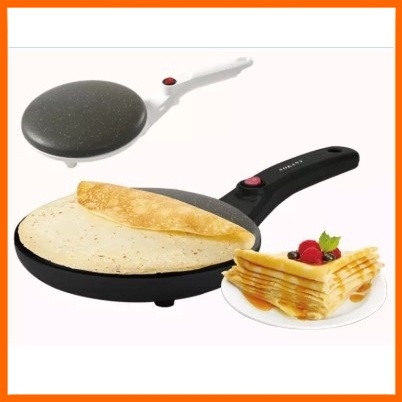 Lempeng maker Crepe pan Pembakar lempeng elektrik Kuali leper elektrik ...