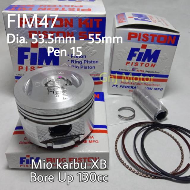 Piston kit FIM Bore Up Mio Smile | Sporty | Souls | Fino Fino | Nouvo ...