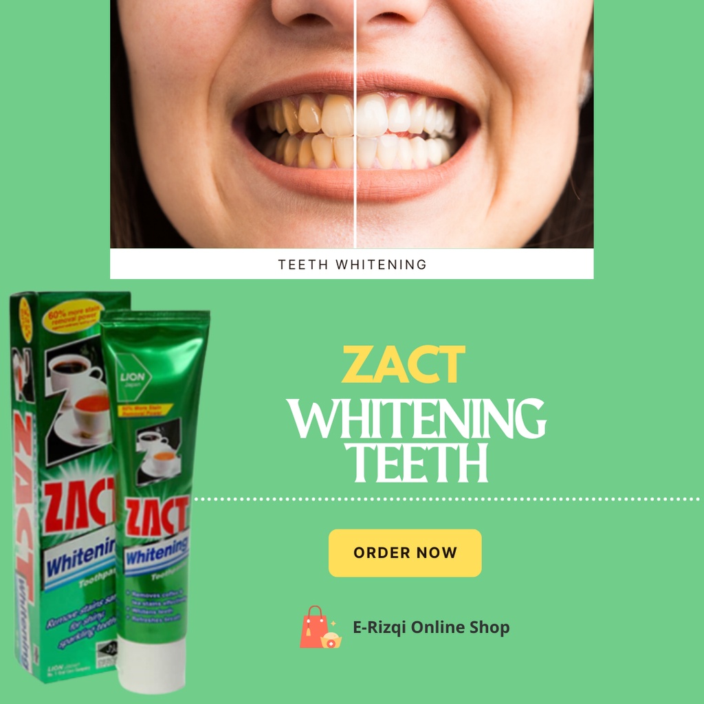 Zact Toothpaste Whitening 150g | Shopee Malaysia