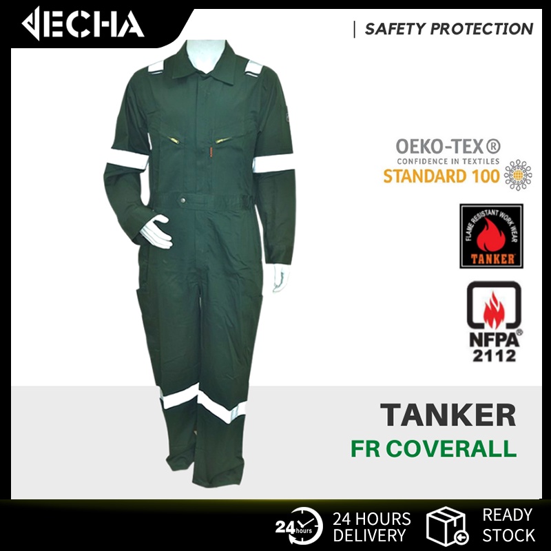 Tanker Fire Resistant Coverall (FRC) Silver Reflector NFPA2112 | Shopee ...