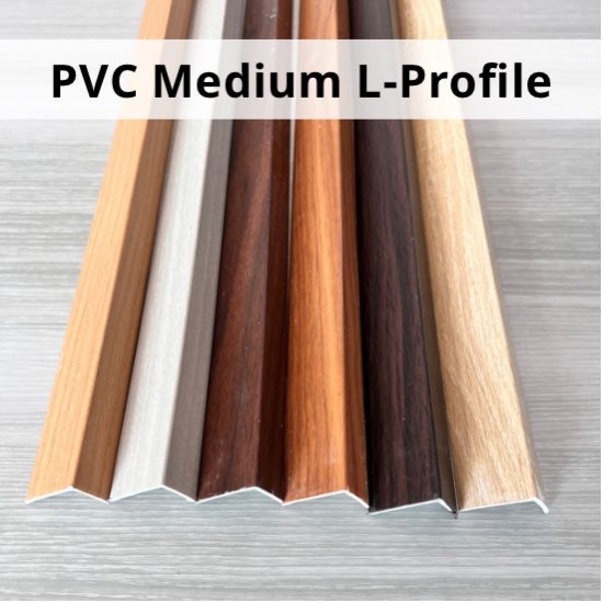 PVC Medium L Profile / Flooring Accessories / Aksesori Lantai / Profil ...