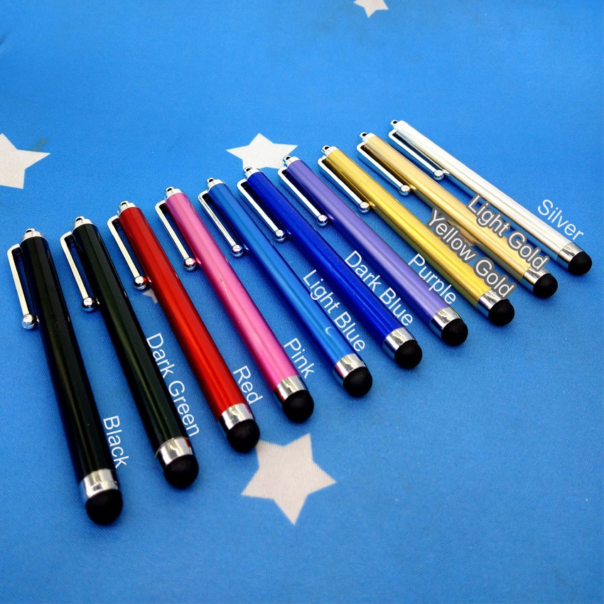 Fashion Metal Straight Stylus Touch Stylus Pen Canetas para for Cell ...