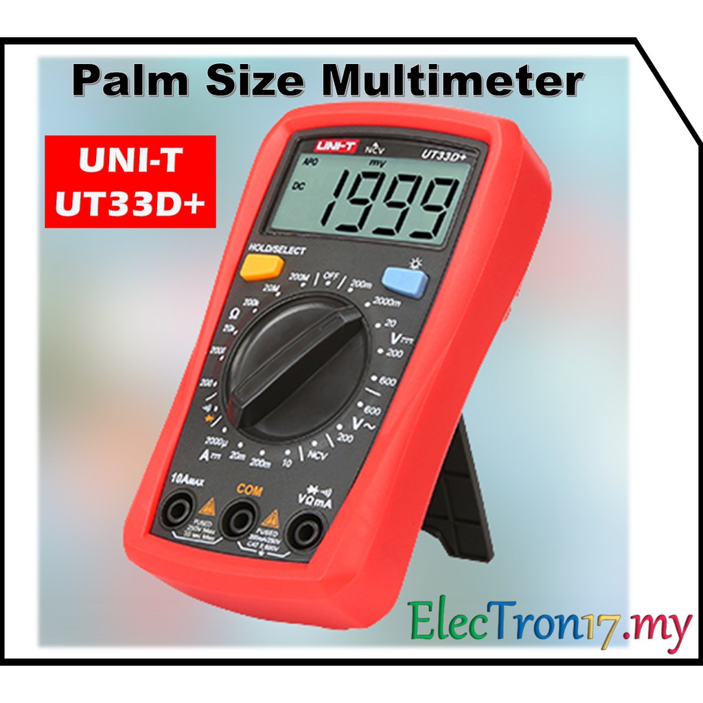 UNI-T UT33D+ Palm Size Multimeter UNI-T Digital Multimeter | Shopee Malaysia