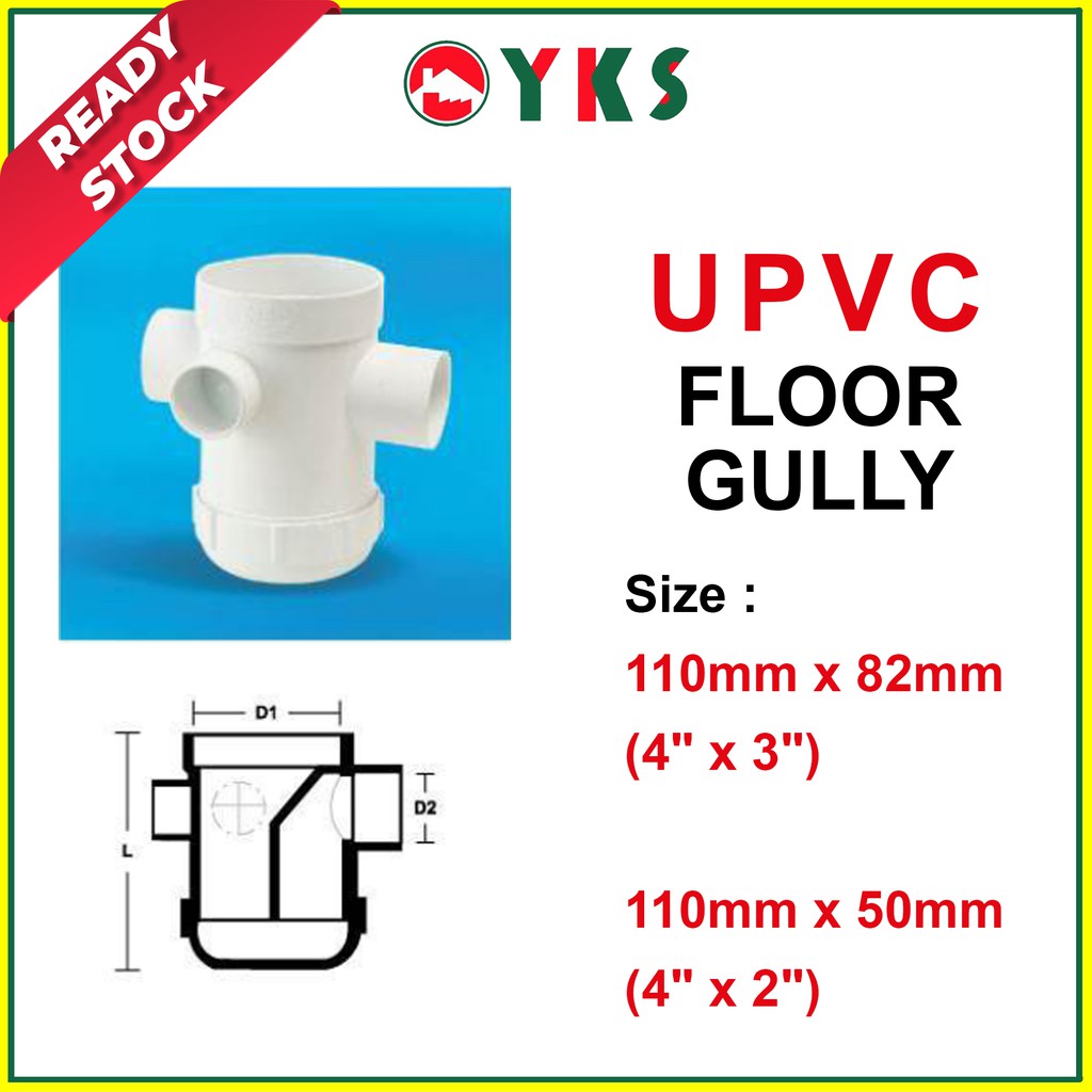 UPVC Floor Gully - Fittings System | Shopee Malaysia