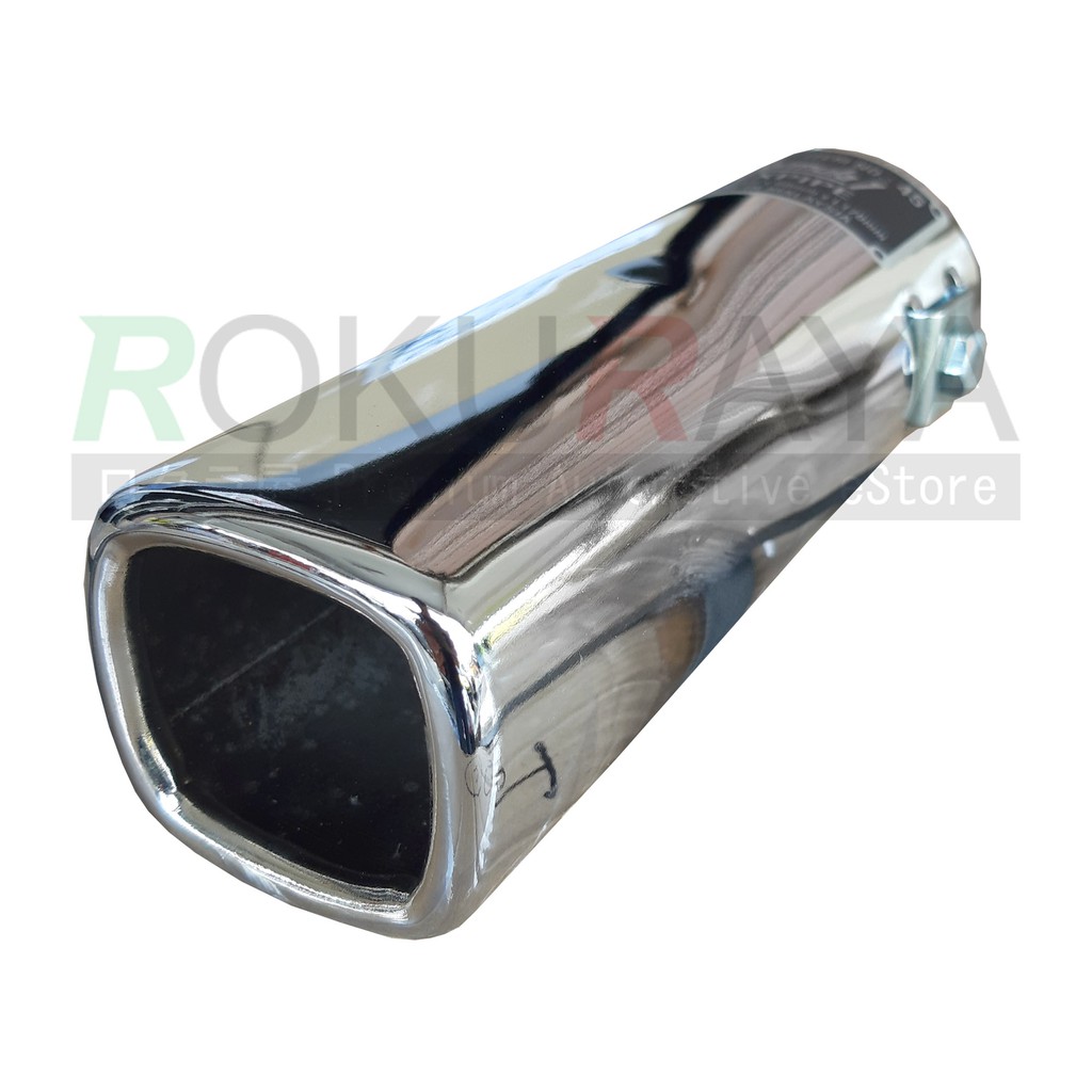 Universal Stainless Steel Rear Square Exhaust Pipe Muffler Extension ...