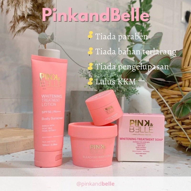 PINK AND BELLE BODY CARE PUTIH GEBU SABUN PINK BELLE | Shopee Malaysia
