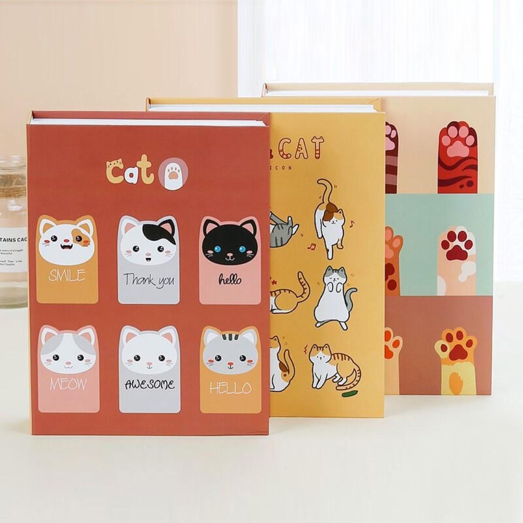 200 Sheets 4R Photo Album Interleaf Cat Album Cute Cartoon Type Photo ...