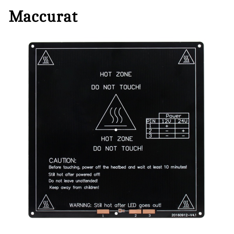 3D Printer Parts Aluminium heatbed Upgraded MK3 220*220*3mm black MK3 ...