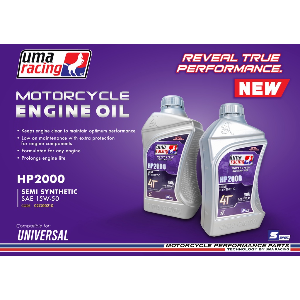 FREE SHIPPING💥💥💥 UMA RACING MINYAK MOTORCYCLE ENGINE OIL 4T UMA RACING ...