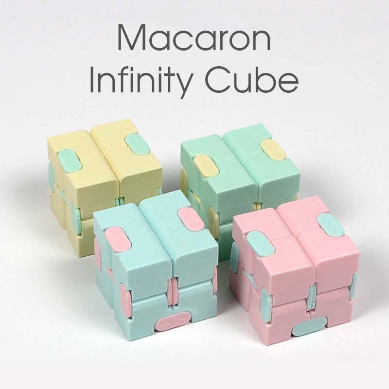 [Ready Stock] Macaron Infinity Cube Anti-Stress Fidget Magic Cube ...