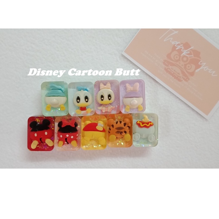 Lil Touch 25mm Mini RESIN MAHJONG RUMMY Disney Cartoon Butt Mahjong 4 ...