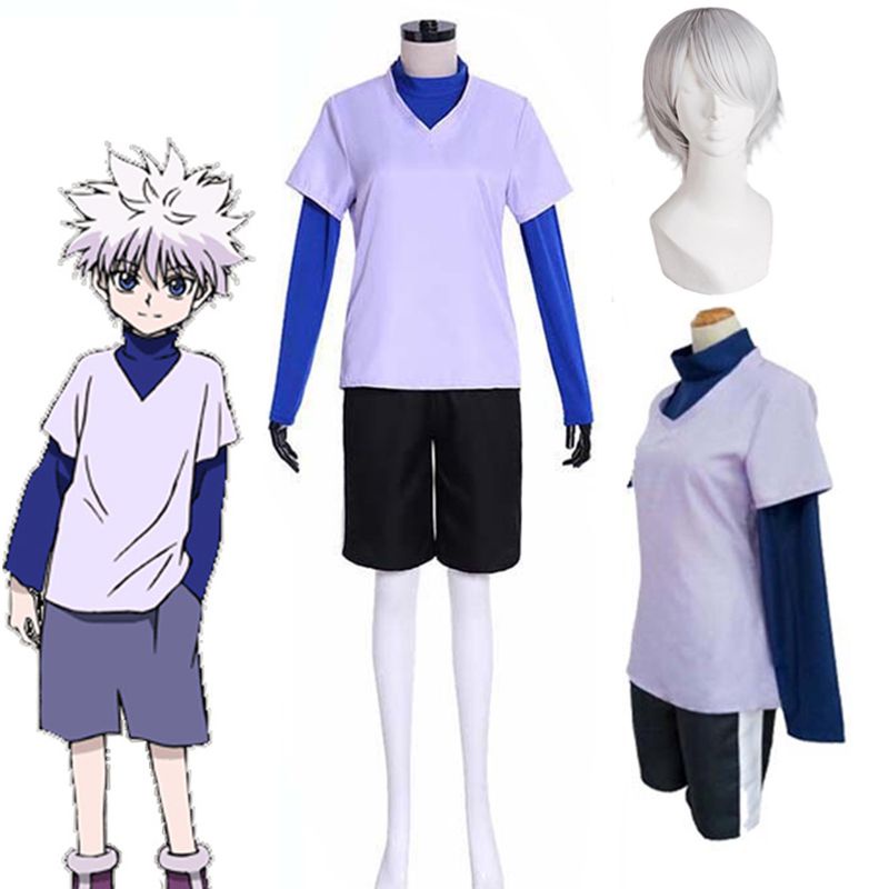 Hunterhunter Authentic Anime Killua Zoldyck Cosplay Costume Uniform ...