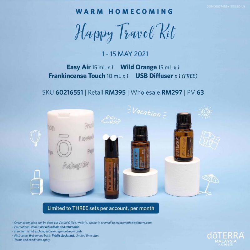 Doterra Happy Travel Kit (Original Full Set) | Shopee Malaysia