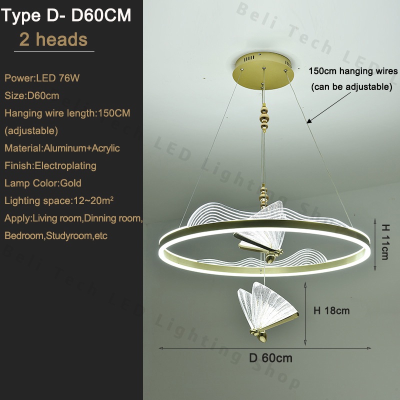 Modern Luxury Led Chandelier Gold Crystal Glass Crown Pendant Lights ...