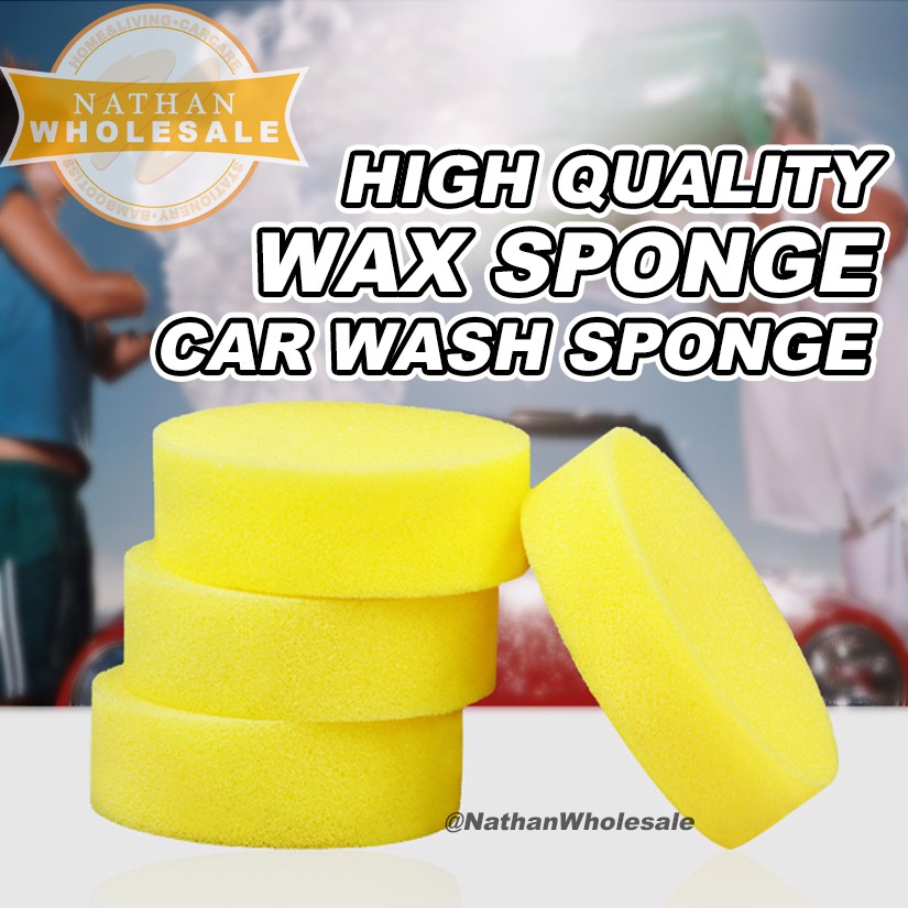 🔥WAX SPONGE High Quality Fine-pore Polyester Sponge Car Wash Sponge ...