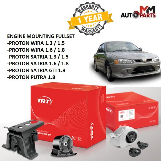 ENGINE MOUNTING FULLSET - PROTON WIRA / SATRIA / PUTRA / SATRIA GTI / 1 ...