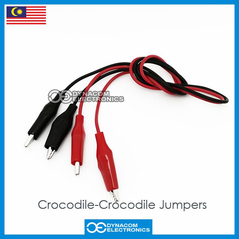 extension plug Crocodile to Crocodile Clips Jumpers [Wayer Pelumpat ...