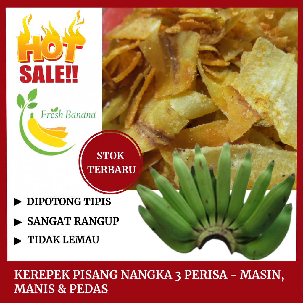 🔥HOT ITEM🔥KEREPEK PISANG NANGKA POTONGAN PALING TIPIS EXTRA RANGUP ...