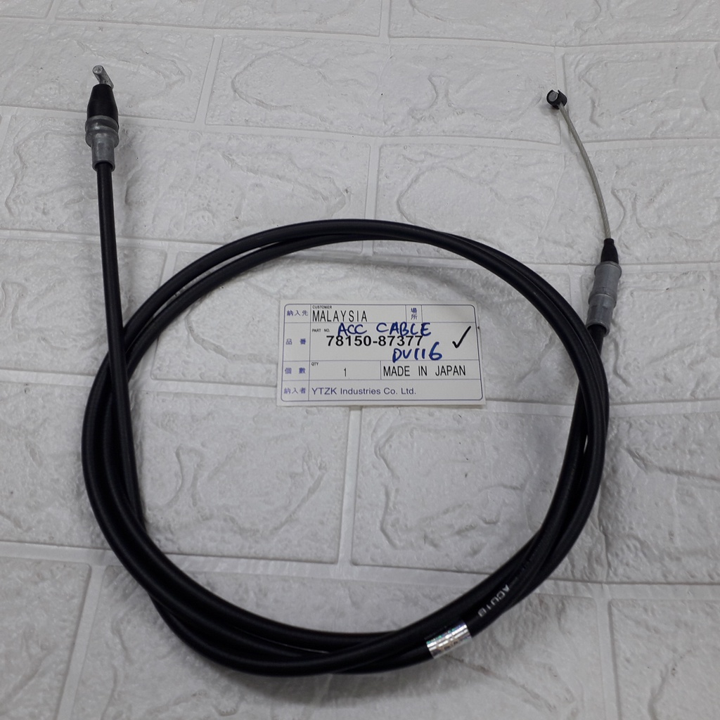 (1PCS YTZK 78150-87377) ACCELERATOR CABLE (MINYAK CABLE) FOR DAIHATSU ...