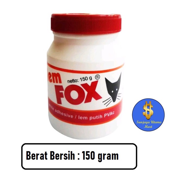 PUTIH White Fox Glue-White Adhesive/PVAc White Glue 150g | Shopee Malaysia