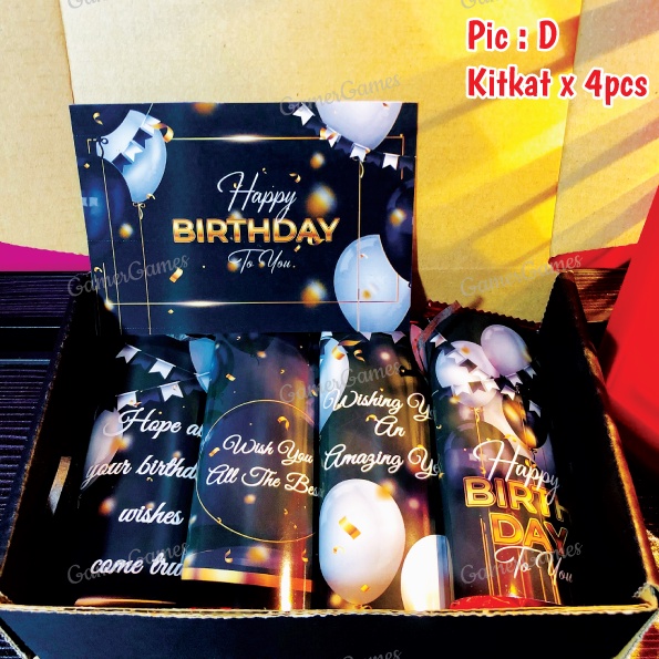 Happy Birthday Gift box set KITKAT Surprise Gift Box Set KITKAT 生日快乐 礼盒 ...