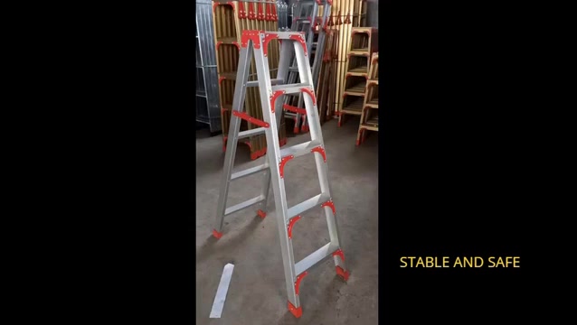 Free Shipping Ladderman Extra Tall Aluminium Double Sided Ladder Multi ...