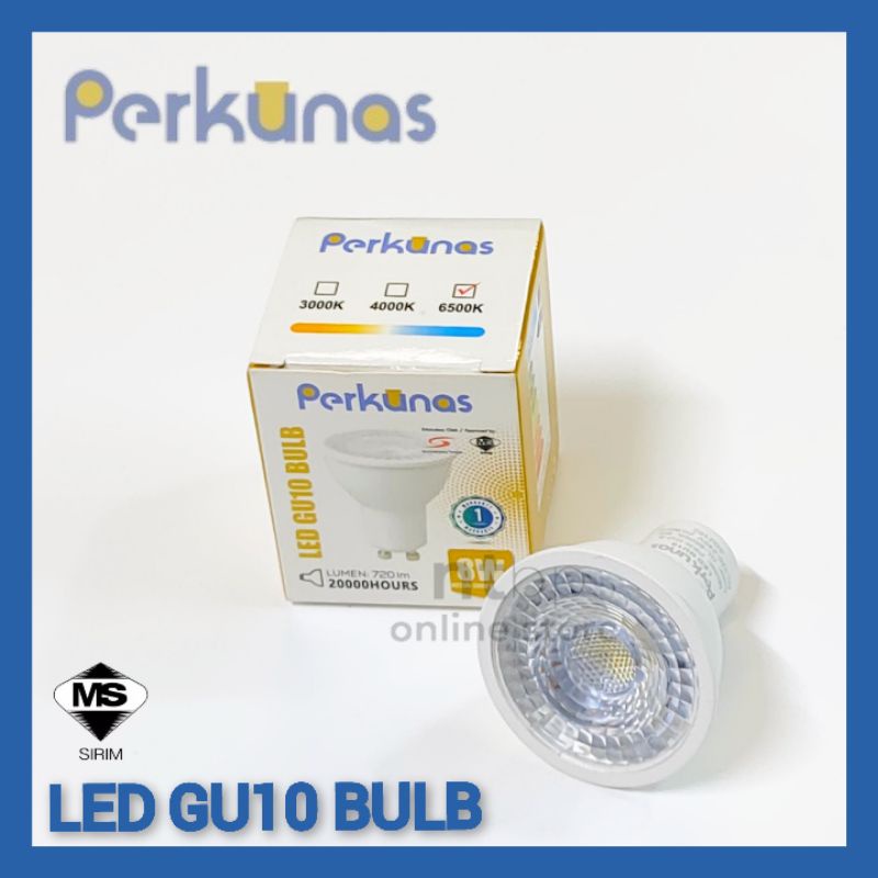 PERKUNAS GU10 8Watt Led Light Bulb / Mentol Lampu Tracklight | Shopee Malaysia