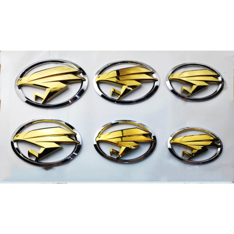 Emblem Logo Badge JDM Chrome+Gold Eagle Toyota/Perodua/Daihatsu ...