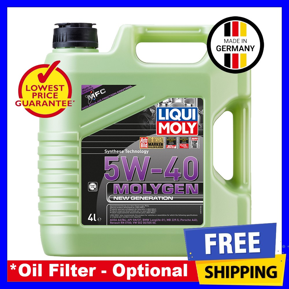 Liqui Moly Fully Synthetic Molygen New Generation Molygen 5W-40 Engine ...