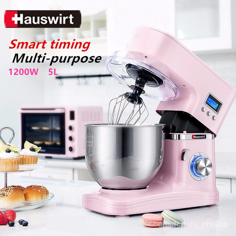 Hauswirt Intelligent timing chef machine 5L stand mixer 1200W multi ...