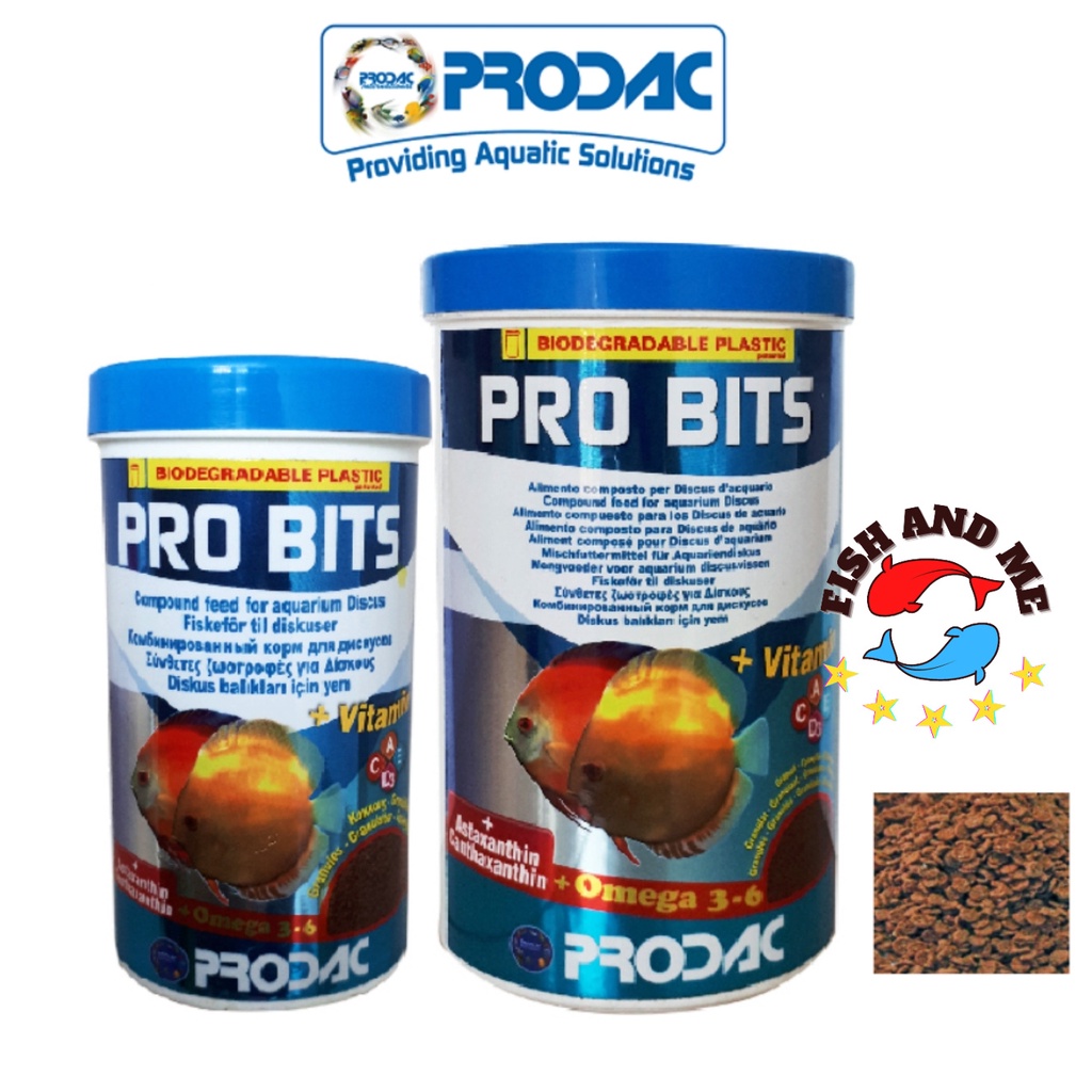 PRODAC PRO BITS DISCUS FISH FOOD(100gm 500gm) | Shopee Malaysia
