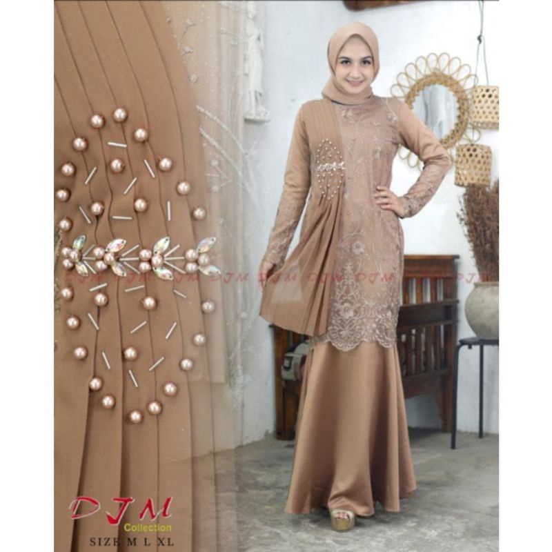 Realpict!!! Djm Mermaid Modern Gamis / Party Gamis / Luxury Party Gamis ...