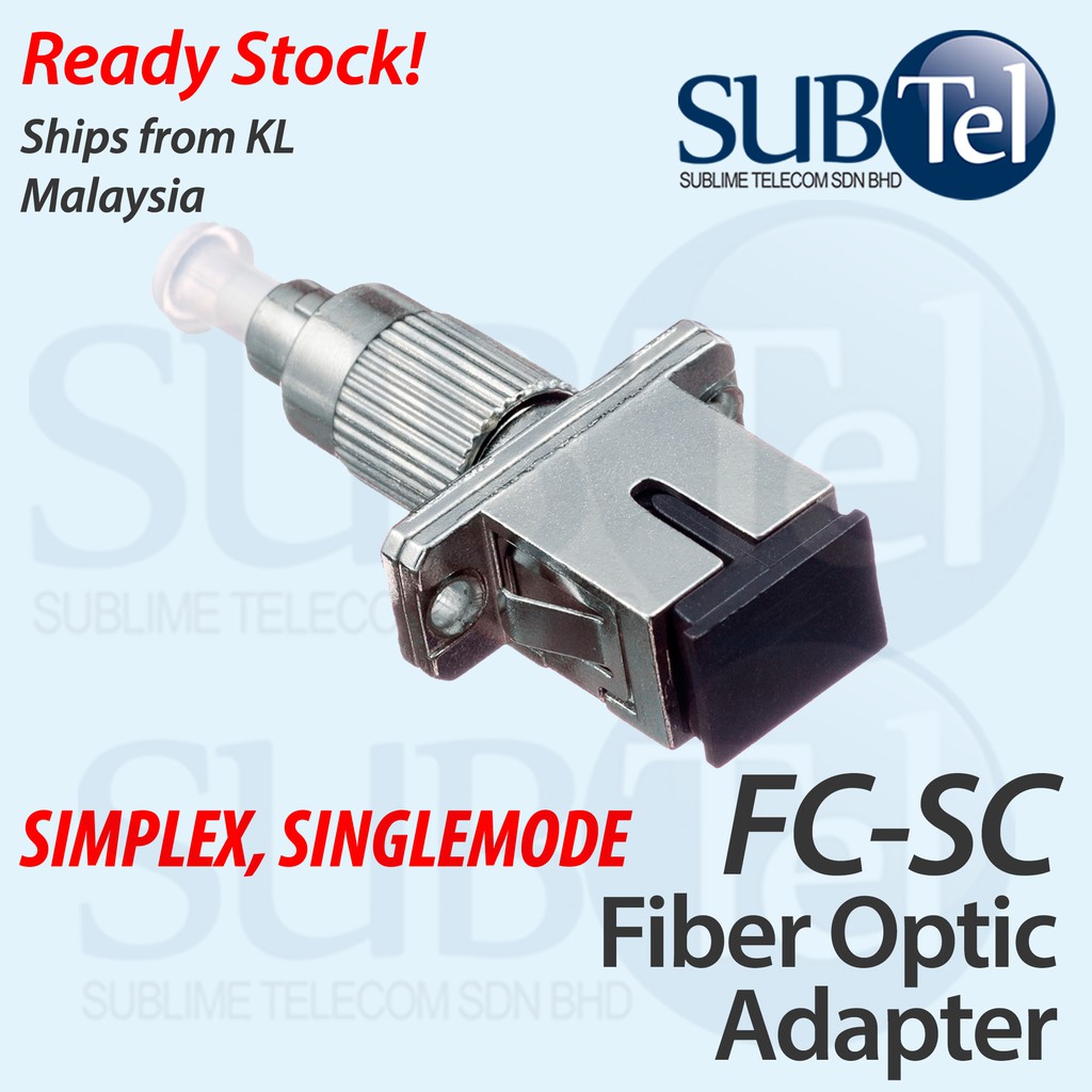SenTec FC Male / SC Female Simplex Fiber Optics Adapter UPC Coupler for ...