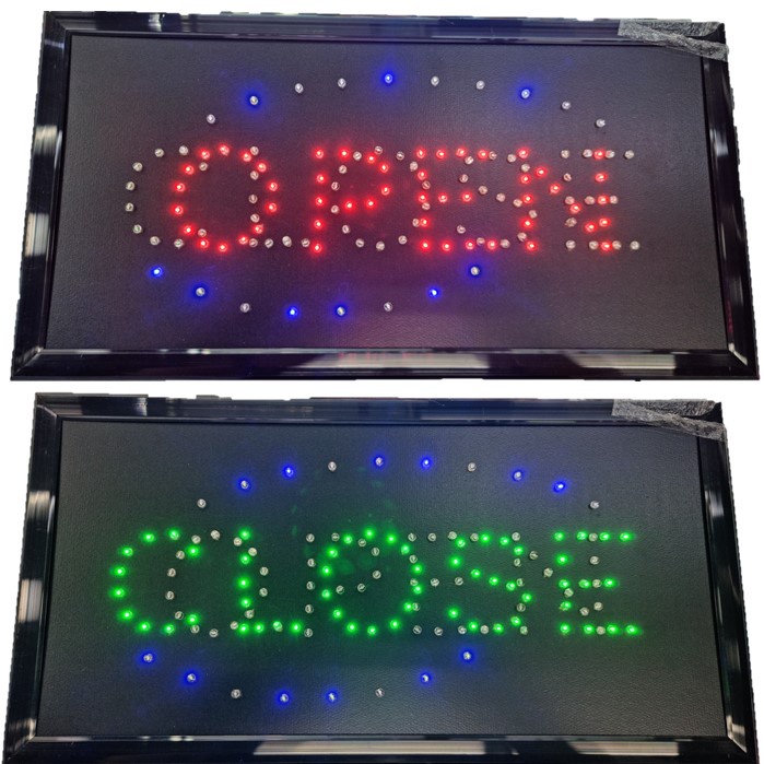 READYSTOCK LED Board OPEN&CLOSE DOUBLE WITH SWITCH LED SIGNBOARD FOR ...
