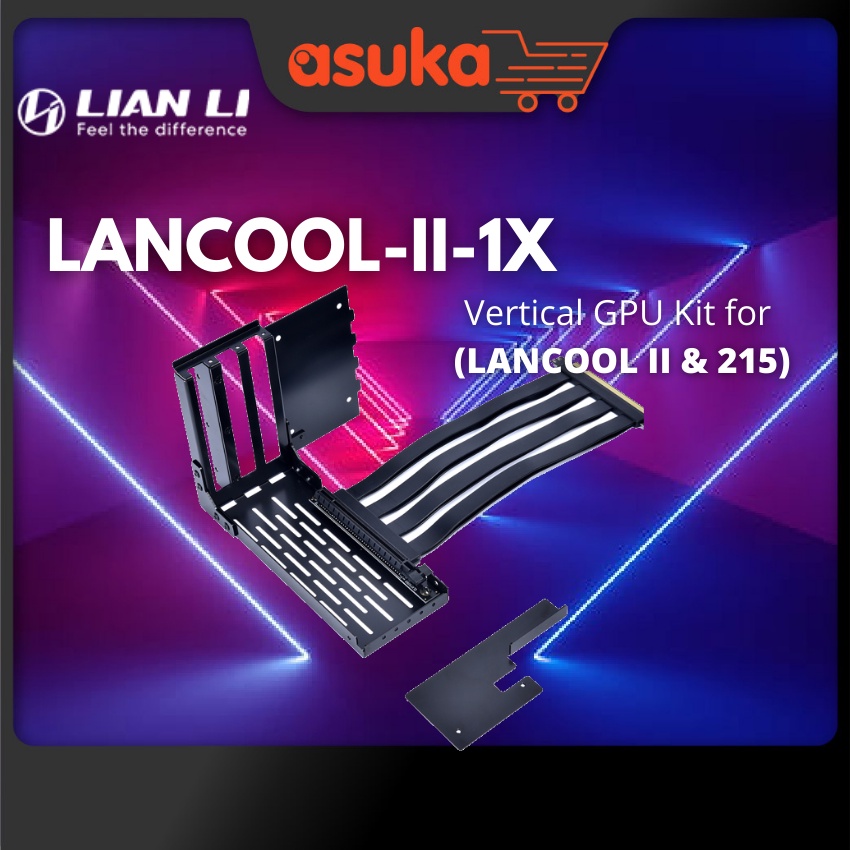LIAN LI LANCOOL-II-1X Vertical GPU Raiser Upright display card kits ...