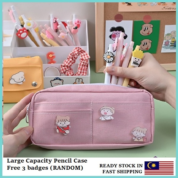 Multi-function Cute Pencil Case Korean Pencil Box Large Capacity ...