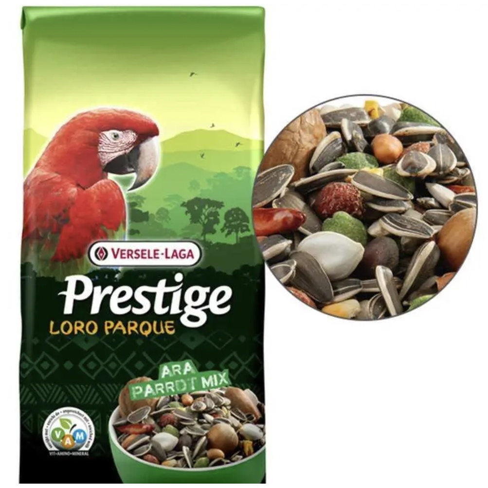 Versele-Laga Prestige Loro Parque Ara Parrot Mix an enriched seed ...