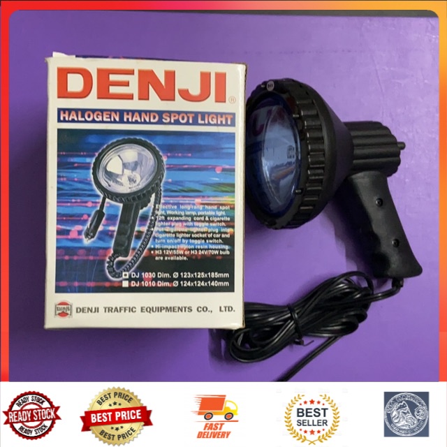 12V / 24V DENJI HALOGEN HAND SPOT LIGHT（READY STOCK） | Shopee Malaysia