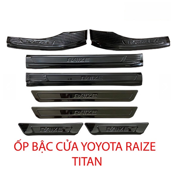Door sill covers, foot step braces for Toyota Raize Premium TITAN grain ...
