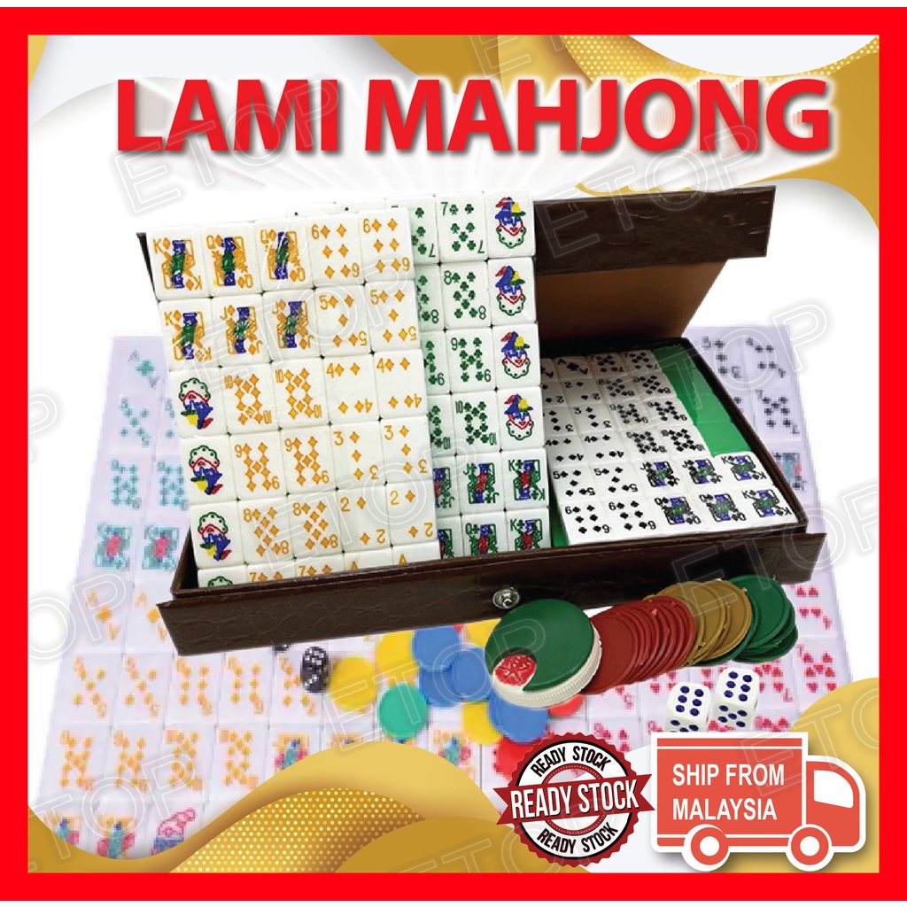 RUMMY /CINAMI / LAMI MAHJONG SET / MAHJONG SET | Shopee Malaysia