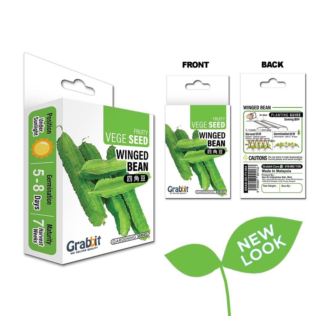Grabbit Vegetable Seeds - Terung / Timun / Cili / Bendi / Kacang Botol ...