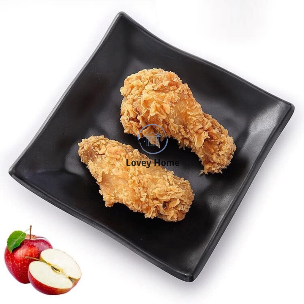 🔥Melamine Matt Black Square Plate Japanese Side Dish Dinner Serve ...