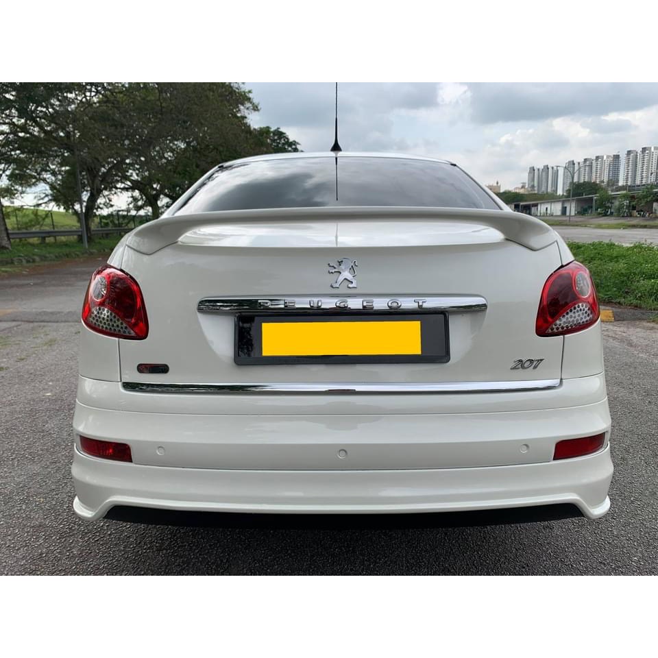 Peugeot 207 sedan OEM AM REAR boot trunk lip spoiler ducktail bodykit ...