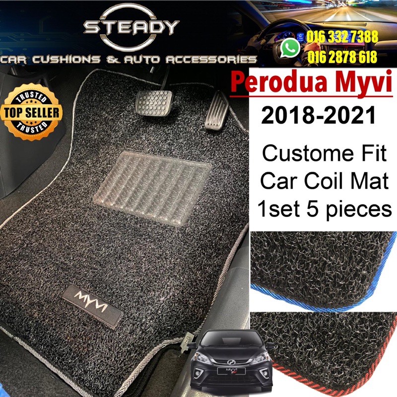 New 🔥Perodua Myvi 2024 FL Gen3 Custom Car Coil Mat Carpet Lantai Getah ...